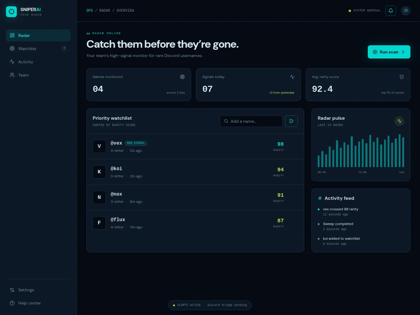 Discord Name Sniper AI