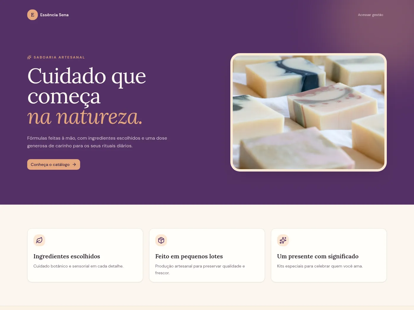 Essência Sena ERP & Loja