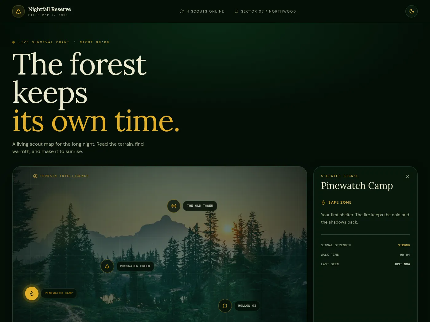 Forest Nights Map