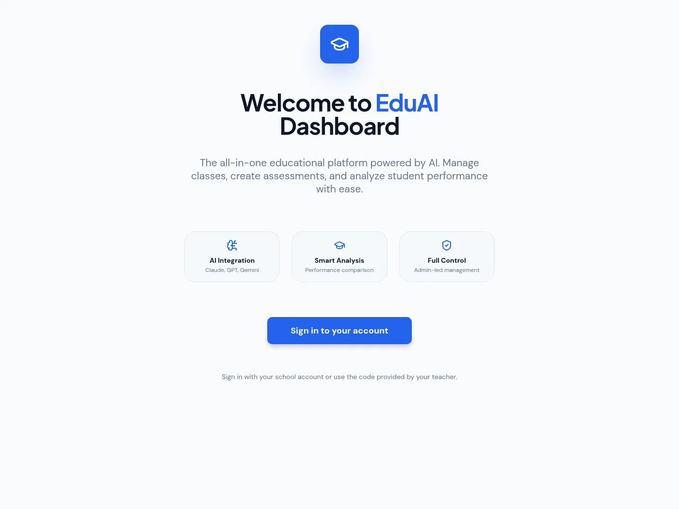 EduAI Dashboard