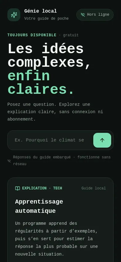 Offline AI Answer Genie