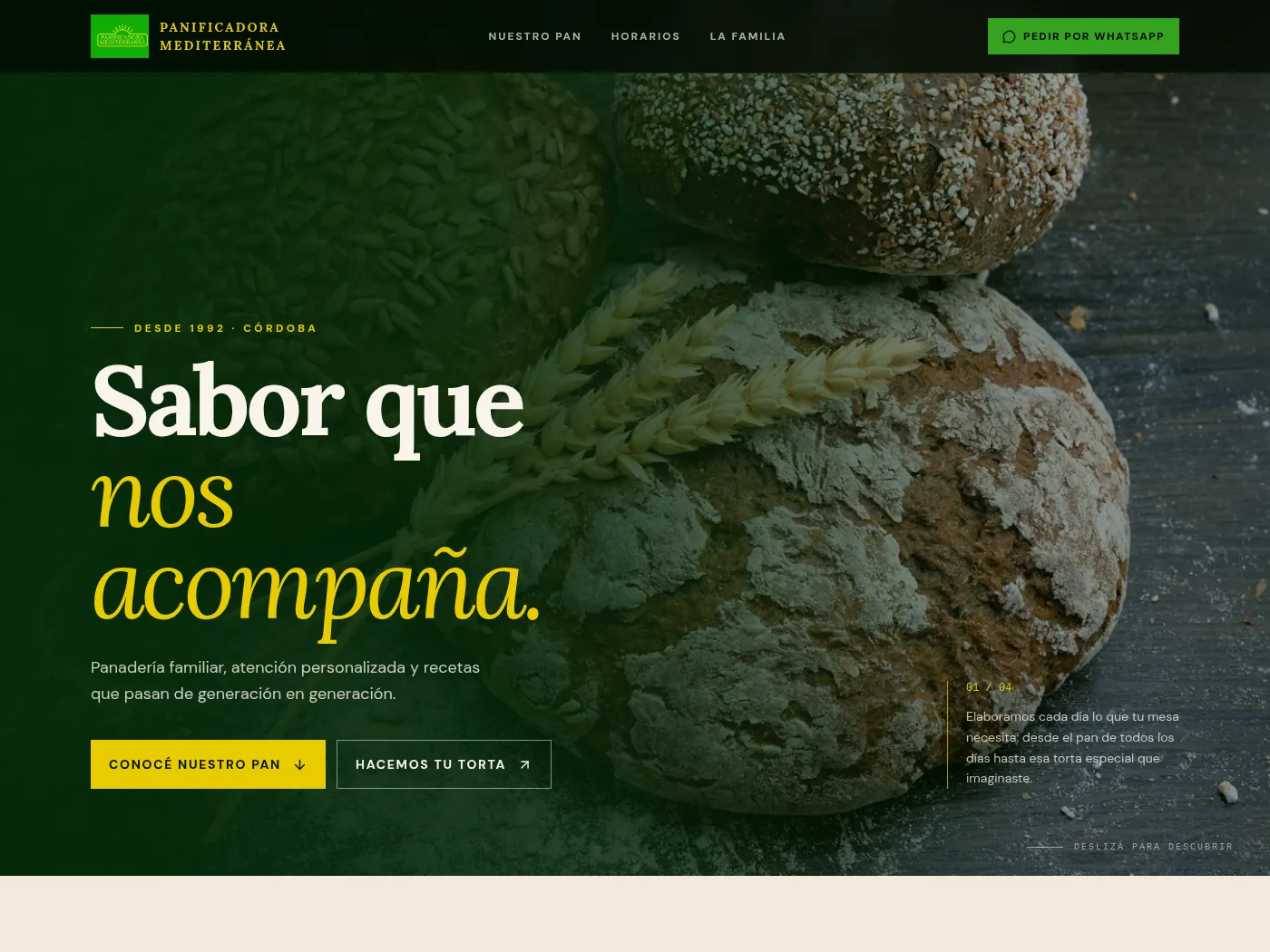 Panadería Familiar Web