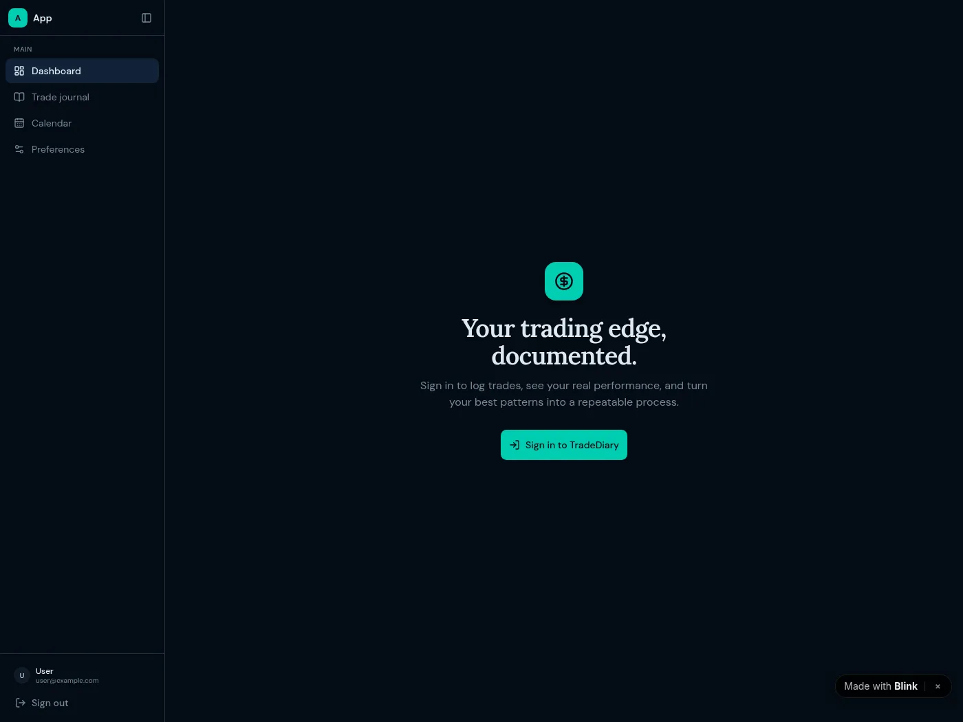 TradeDiary Manager