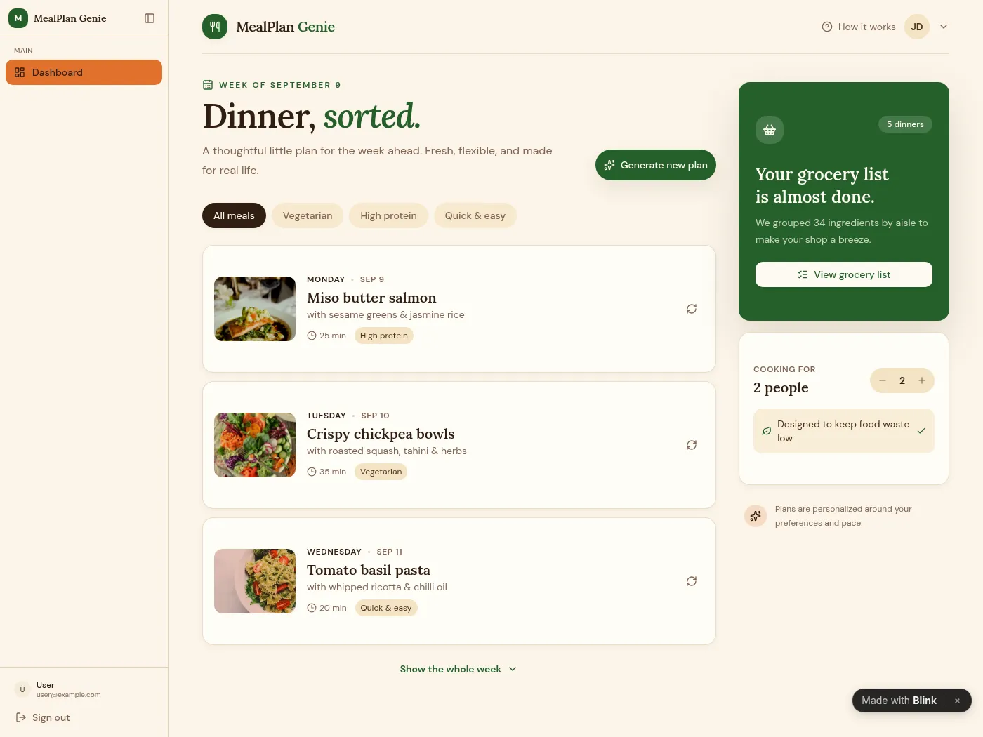 MealPlan Genie