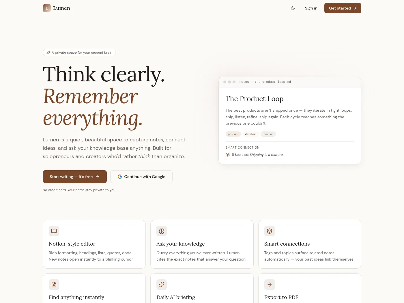 Lumen Knowledge Base