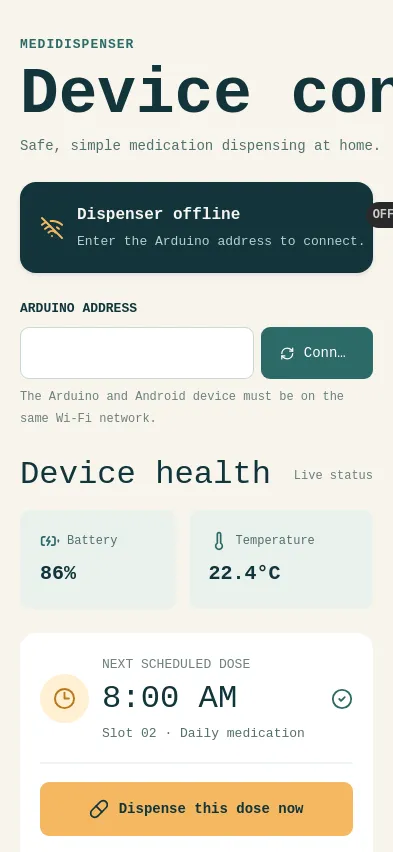 MediDispenser App