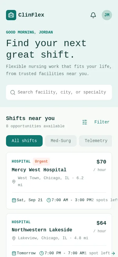ClinFlex Nurse Jobs