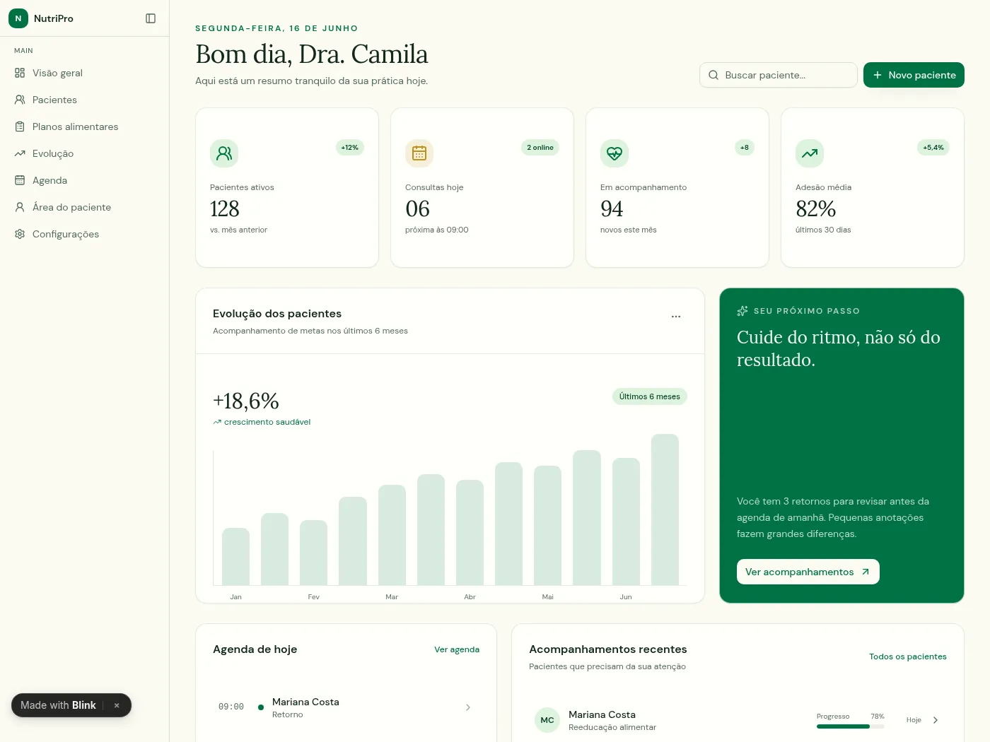 NutriPro Dashboard