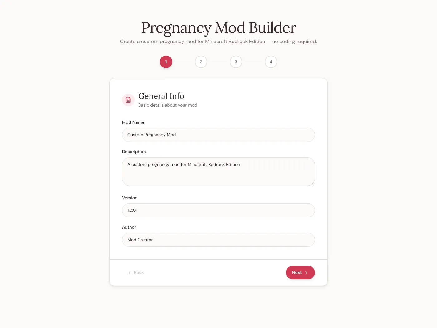 Pregnancy Mod Builder