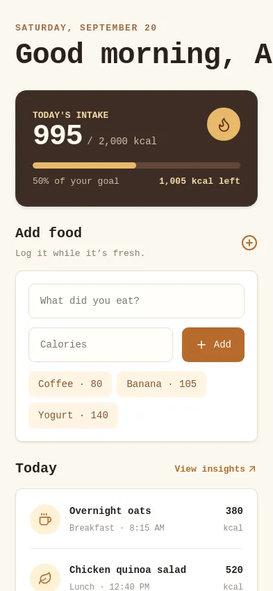 CalorieTrackr