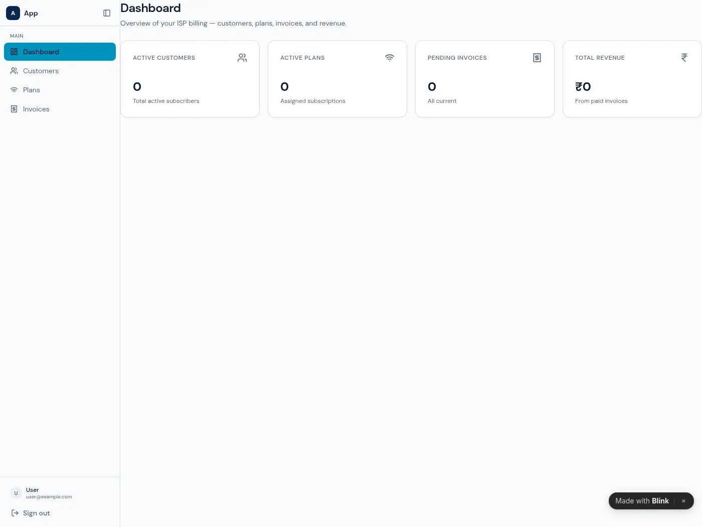 ISP Billing Portal