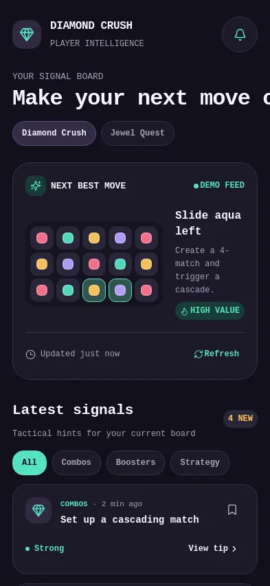 Diamond Crush Signals