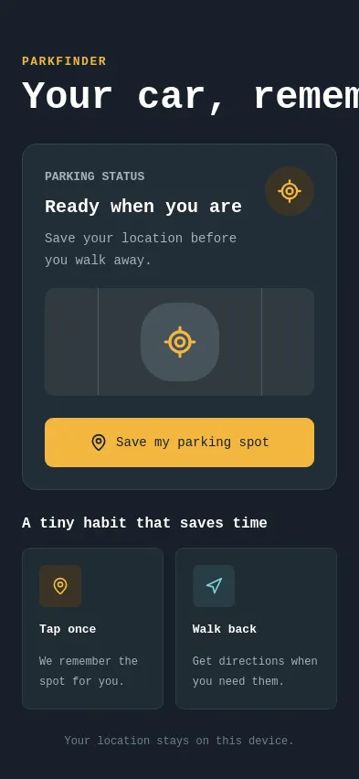 ParkFinder Mobile