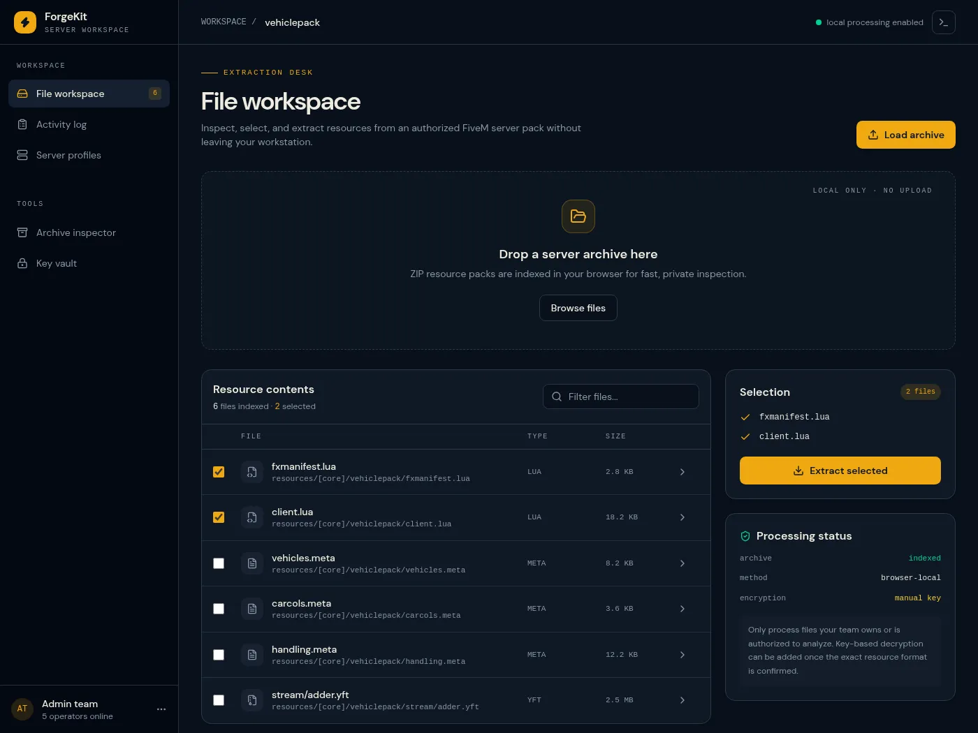 FiveM Server File Tool