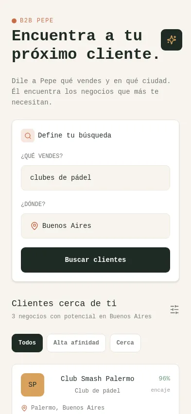 B2B Pepe Client Finder