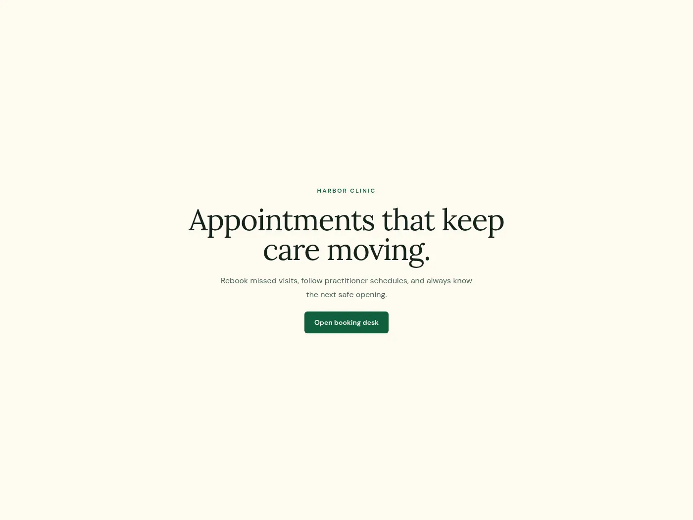 Clinic Booking Manager