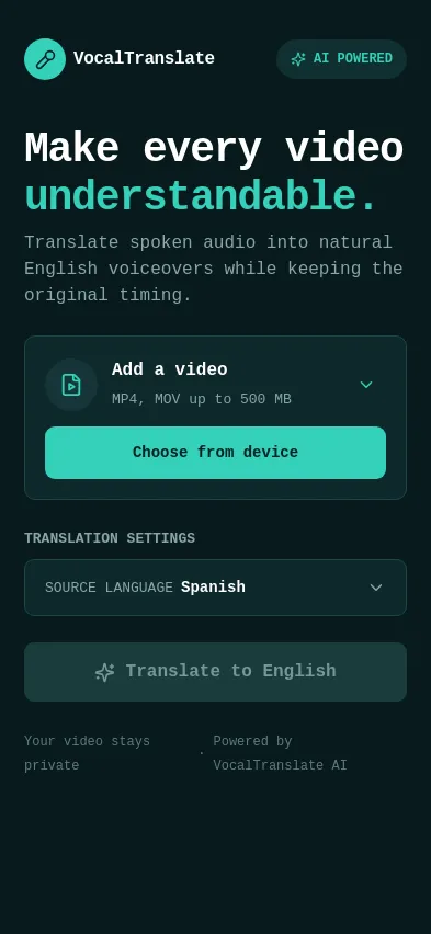 VocalTranslate AI