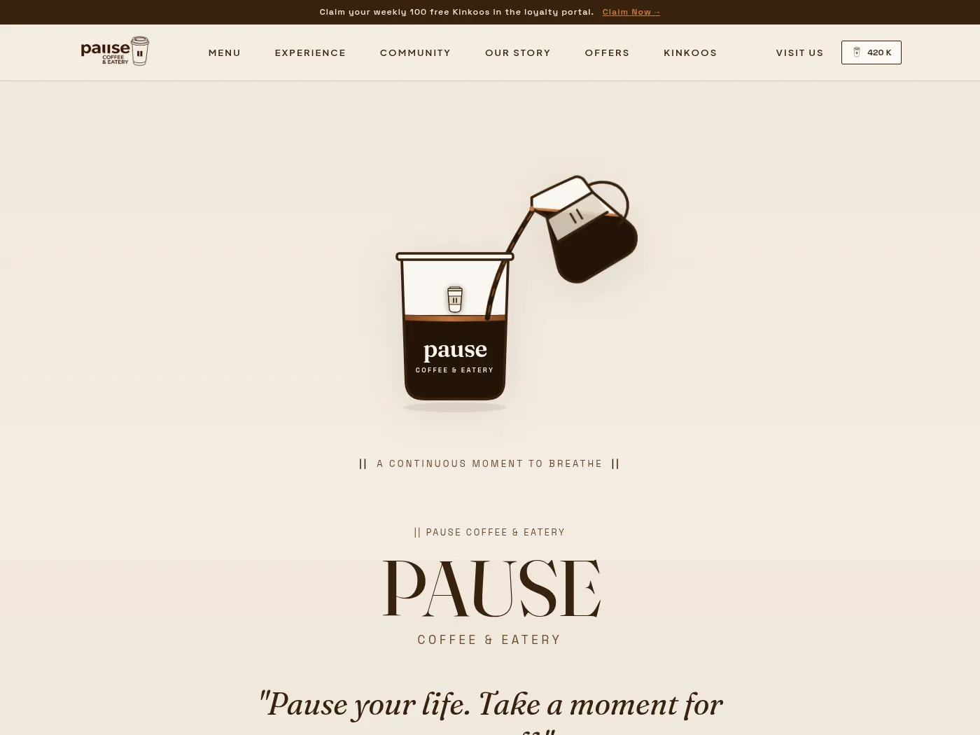 Pause Coffee Portal