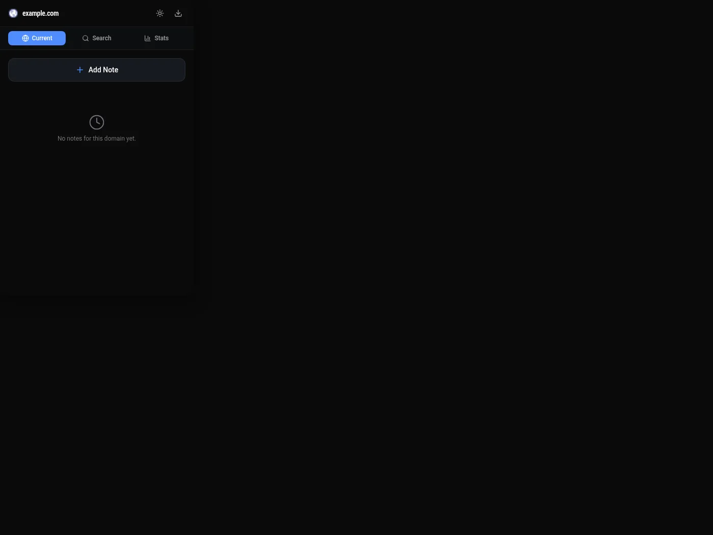 SiteNotes Extension