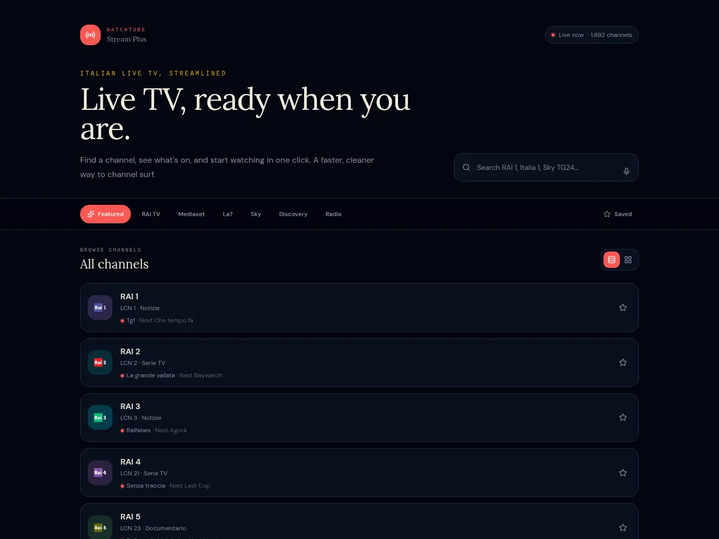 WatchTube Stream Plus