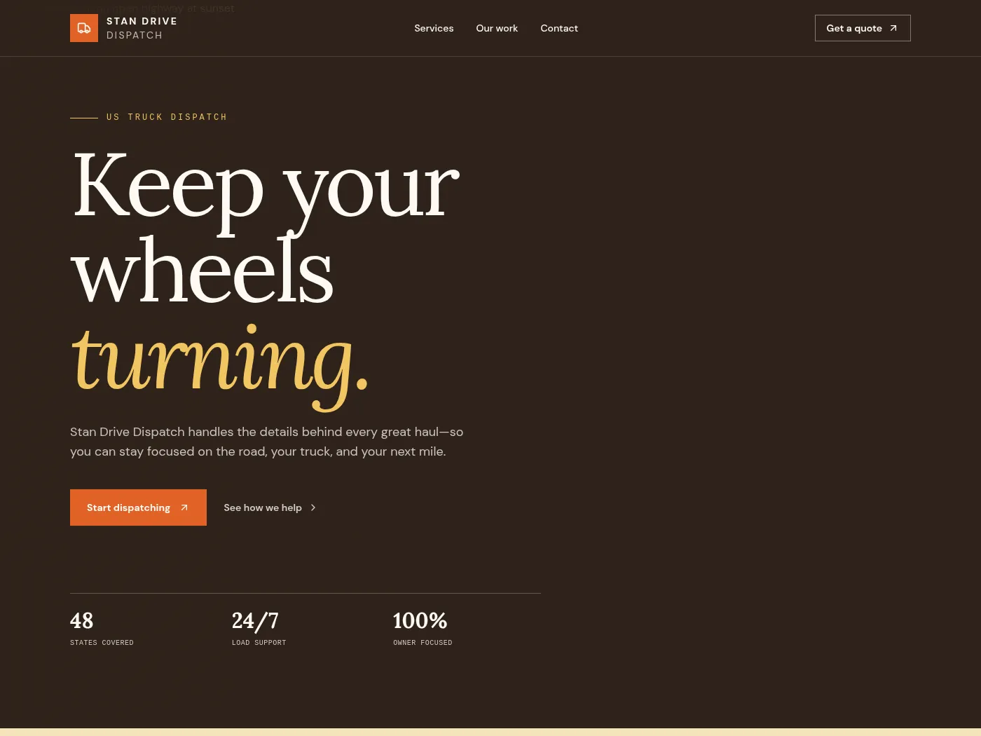 Stan Drive Dispatch Web
