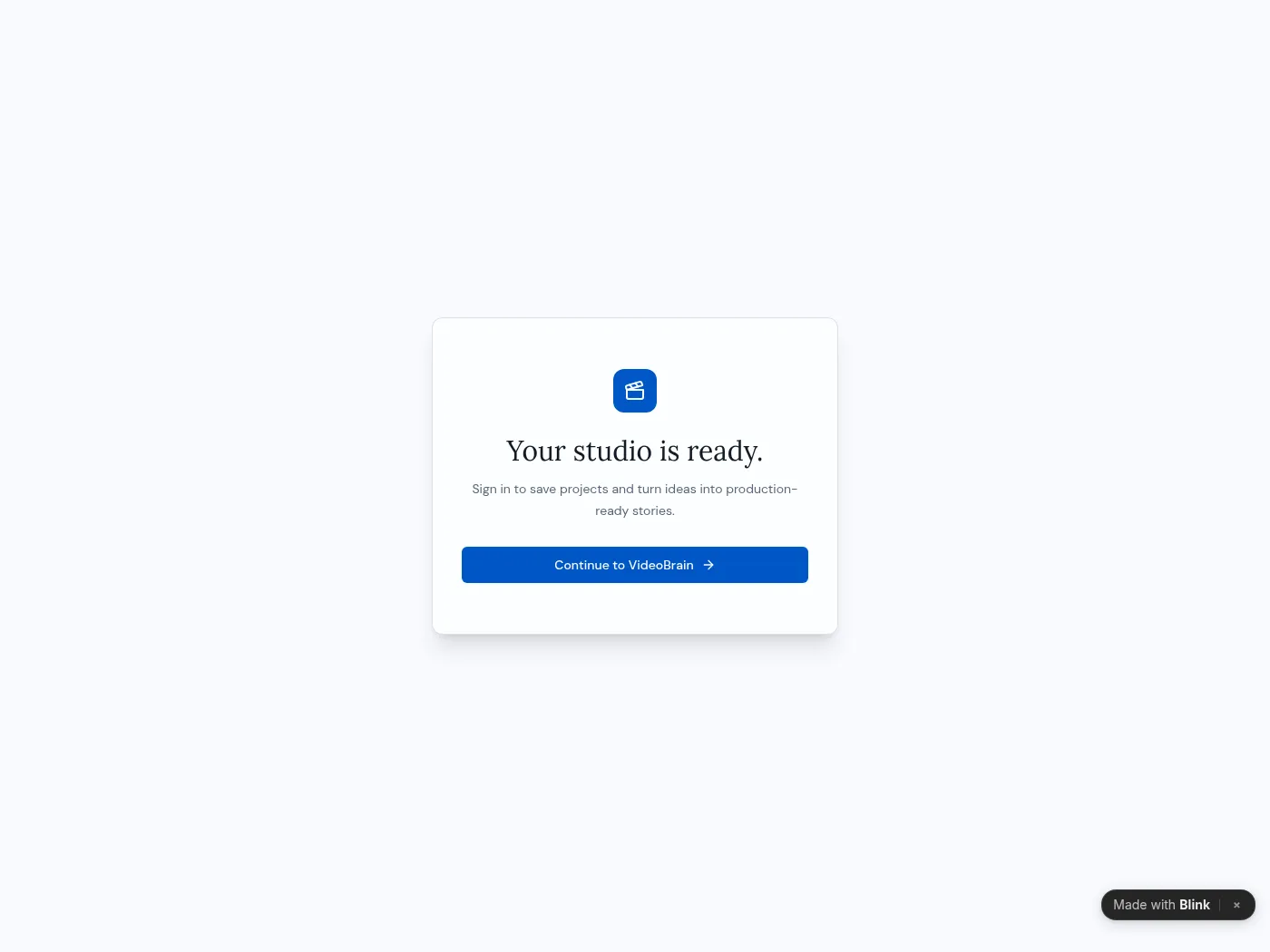 VideoBrain SaaS Studio