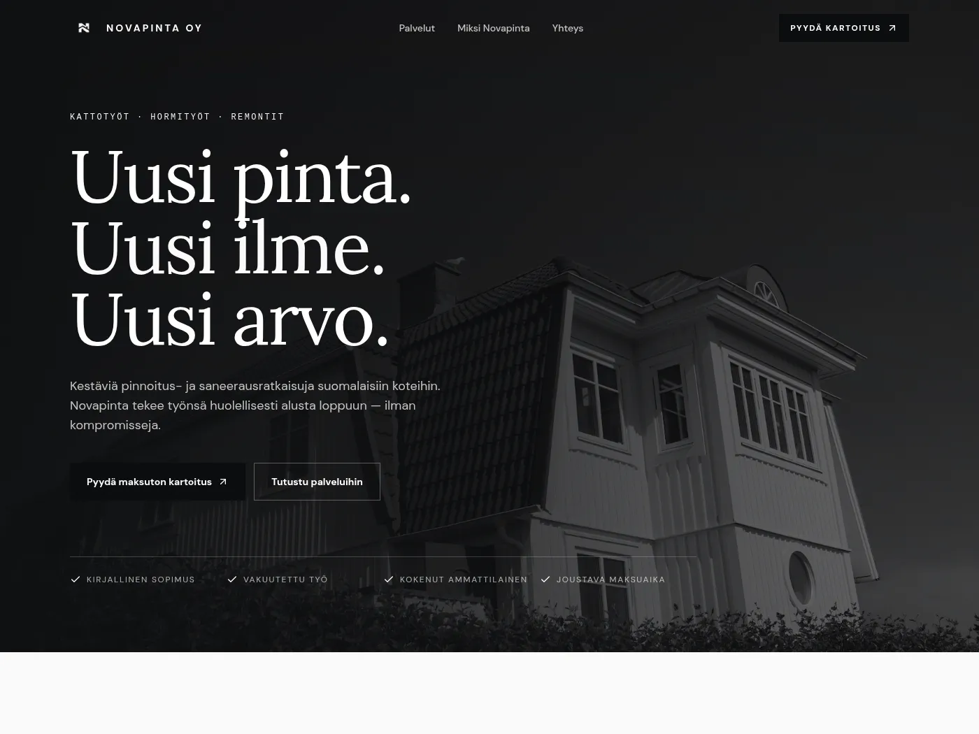 NovaPinta Oy Website