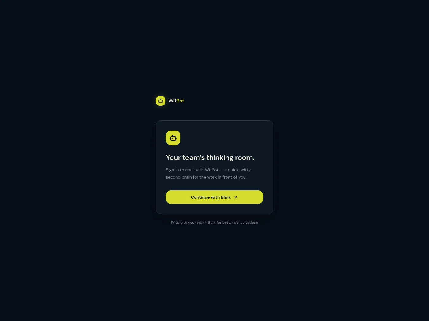 WitBot Team Chat