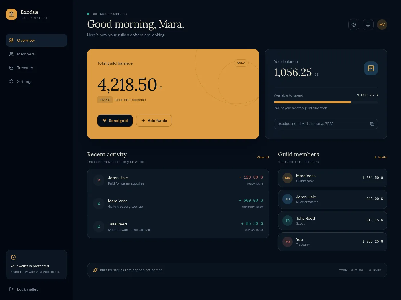 LARP Exodus Wallet