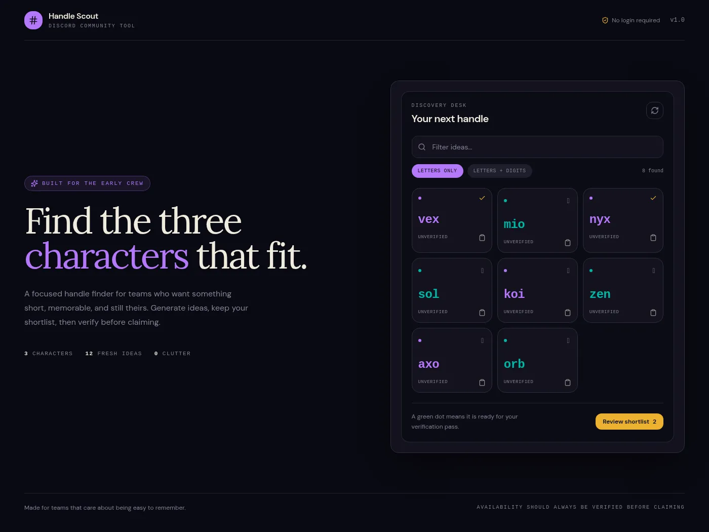 Discord Handle Finder
