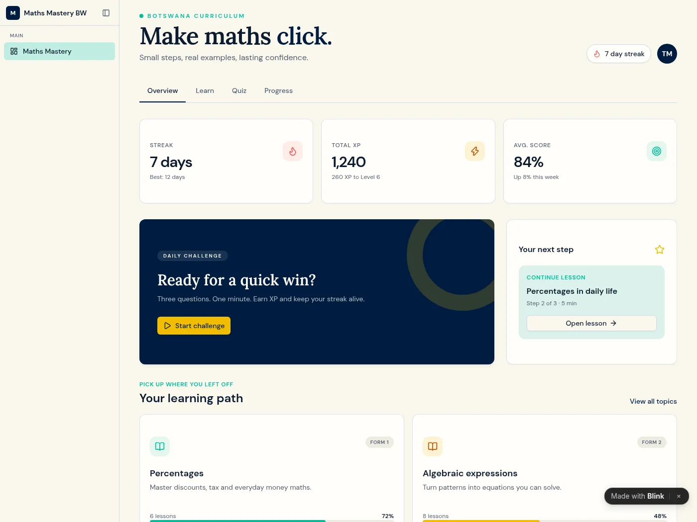 Maths Mastery BW