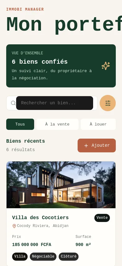 Immobi Manager