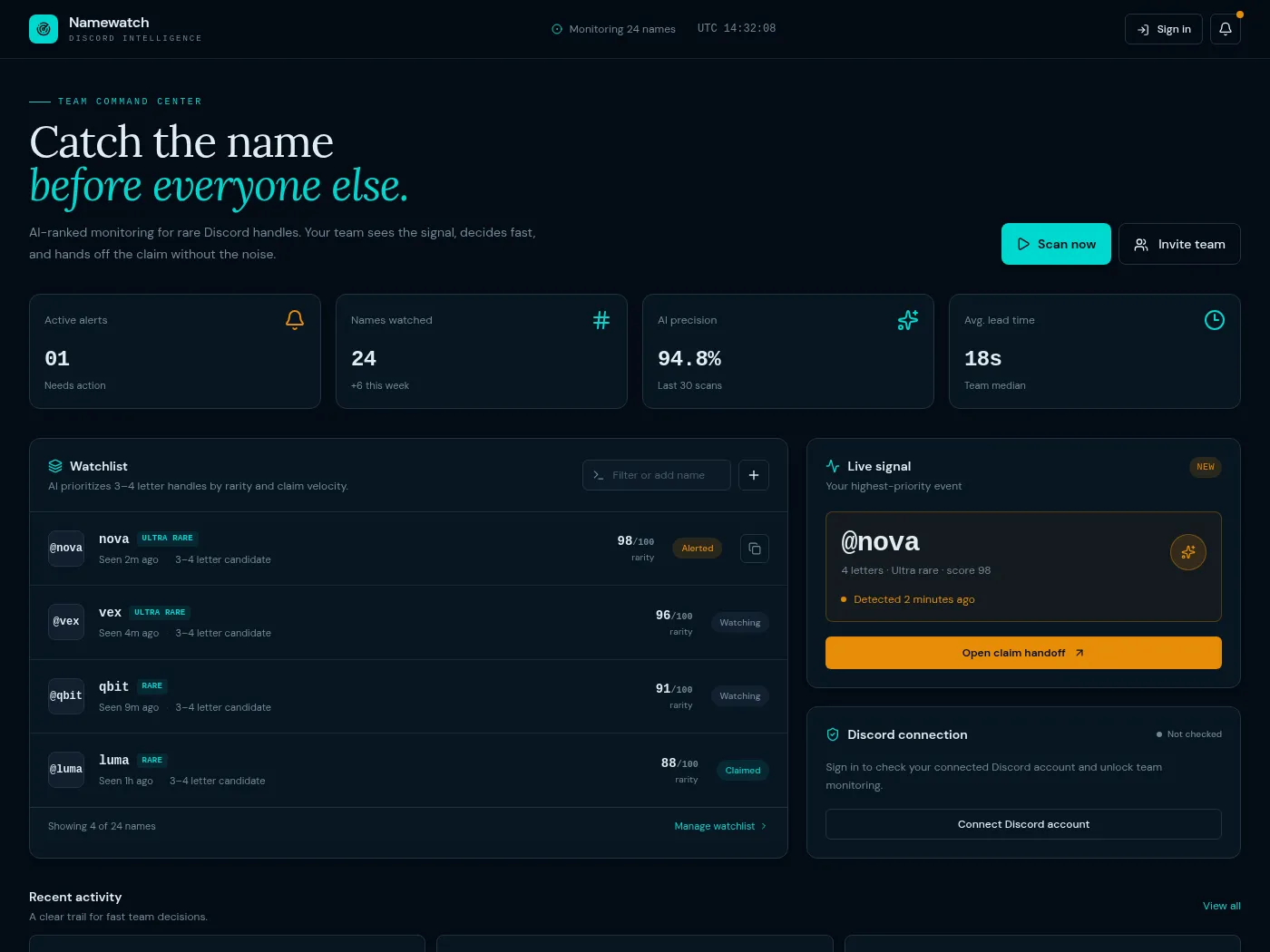Discord Name Sniper AI