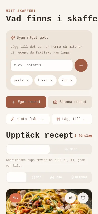 Mitt skafferi
