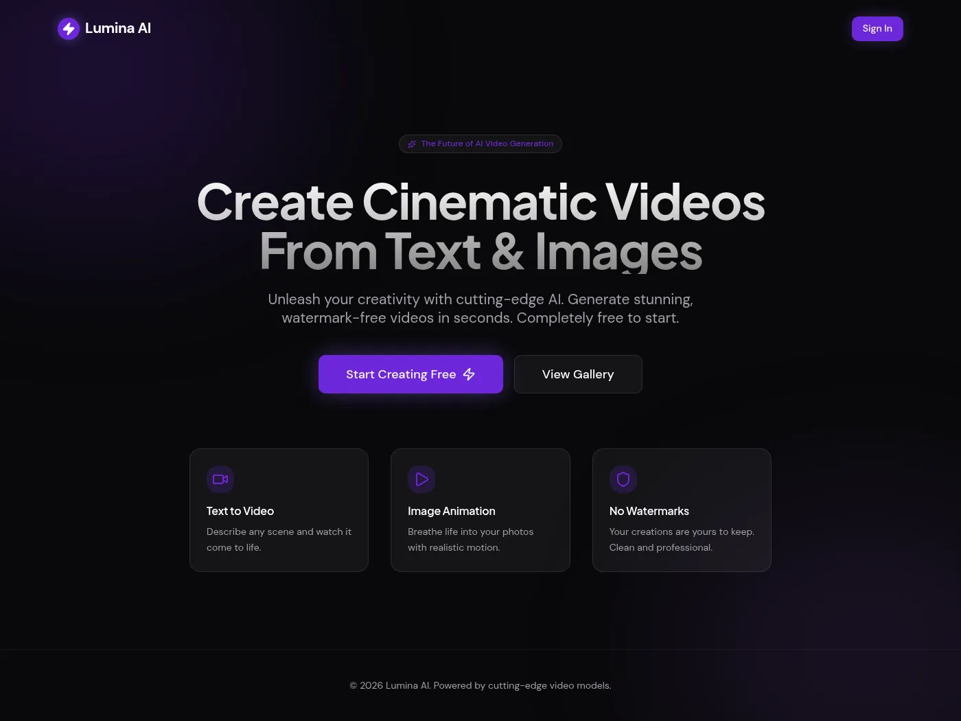 Free AI Video Maker