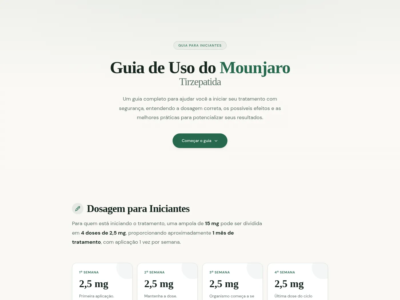 Mounjaro Usage Guide