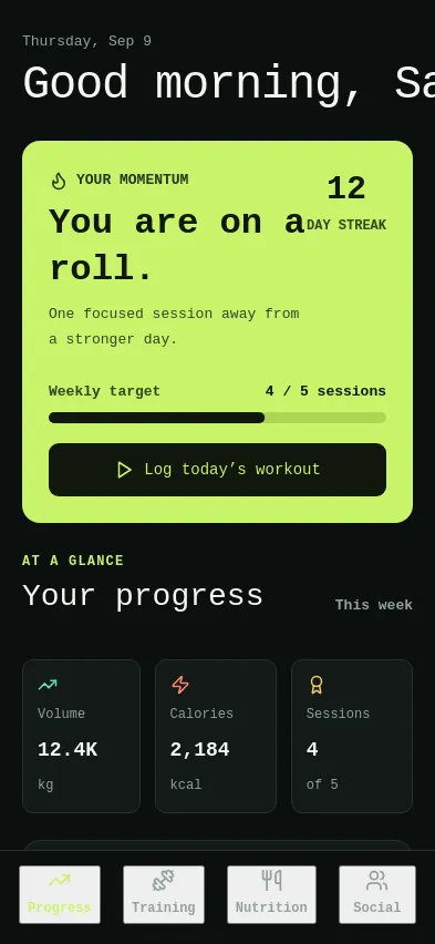 FitSocial Workout App