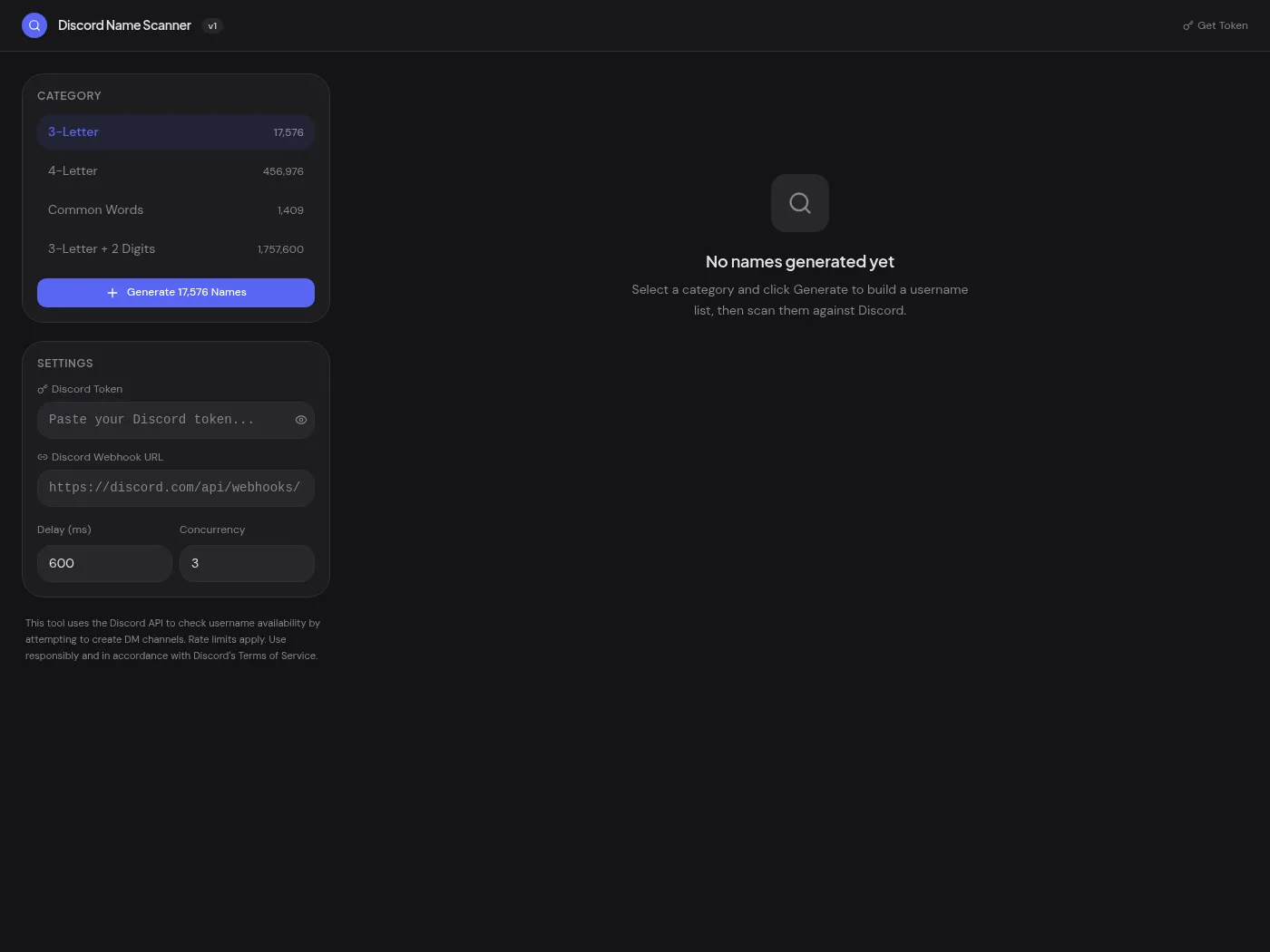 Discord Name Scanner