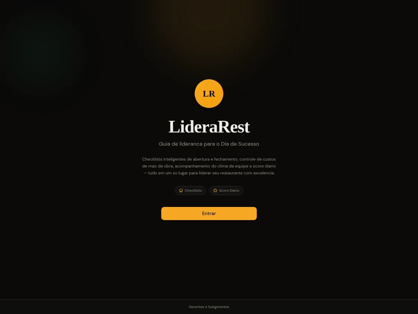 LideraRest Gestão de Restaurantes