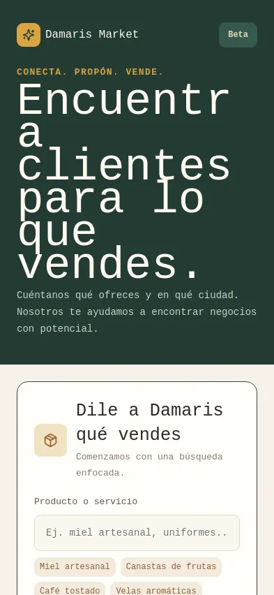 Damaris Market Connect