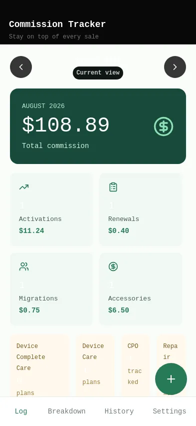 Commission Tracker Pro