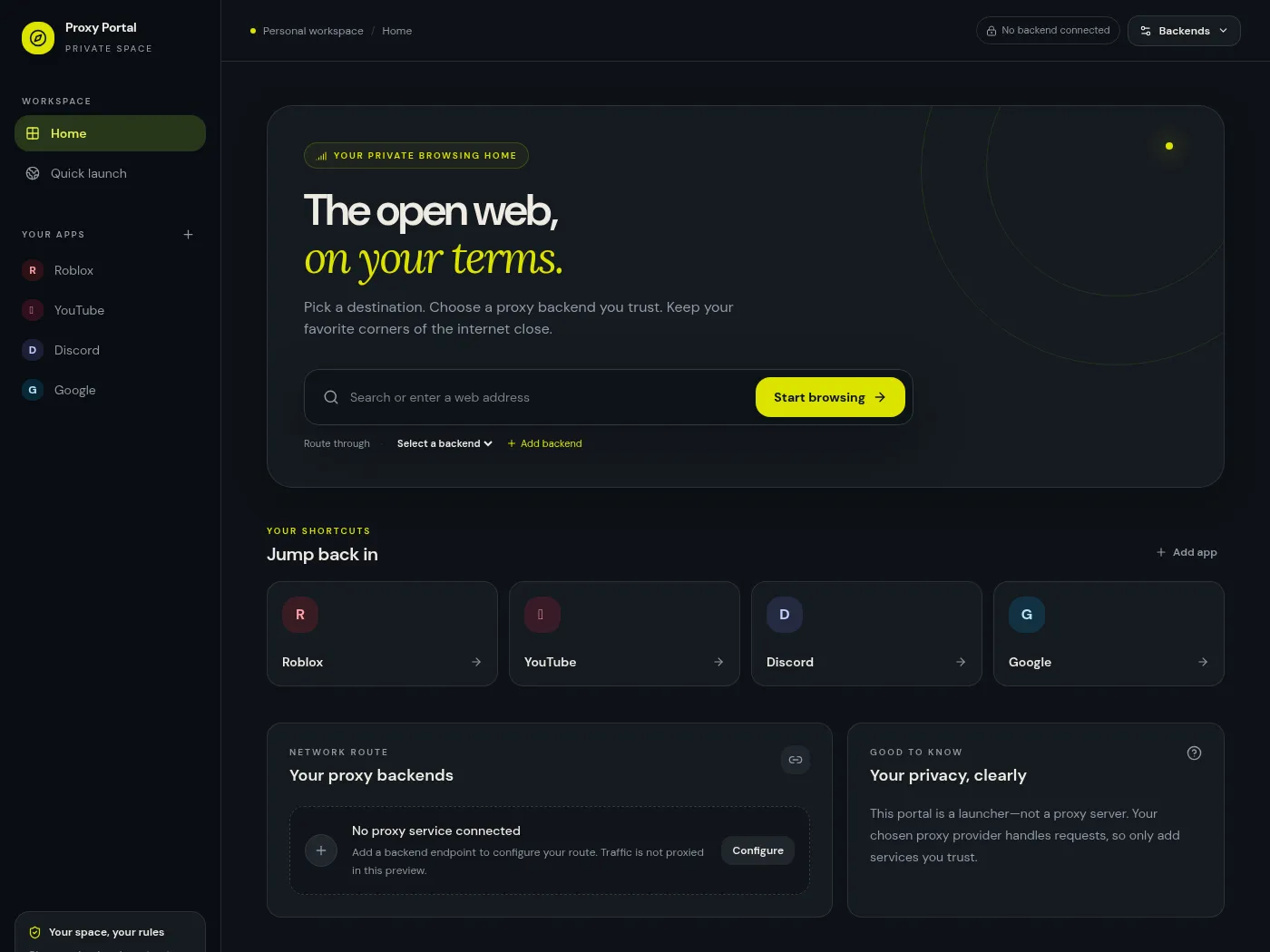 Proxy Portal