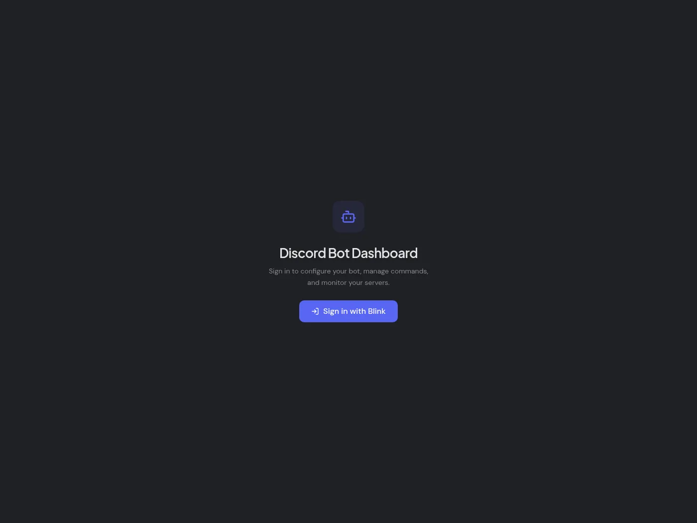 Discord Bot Dashboard