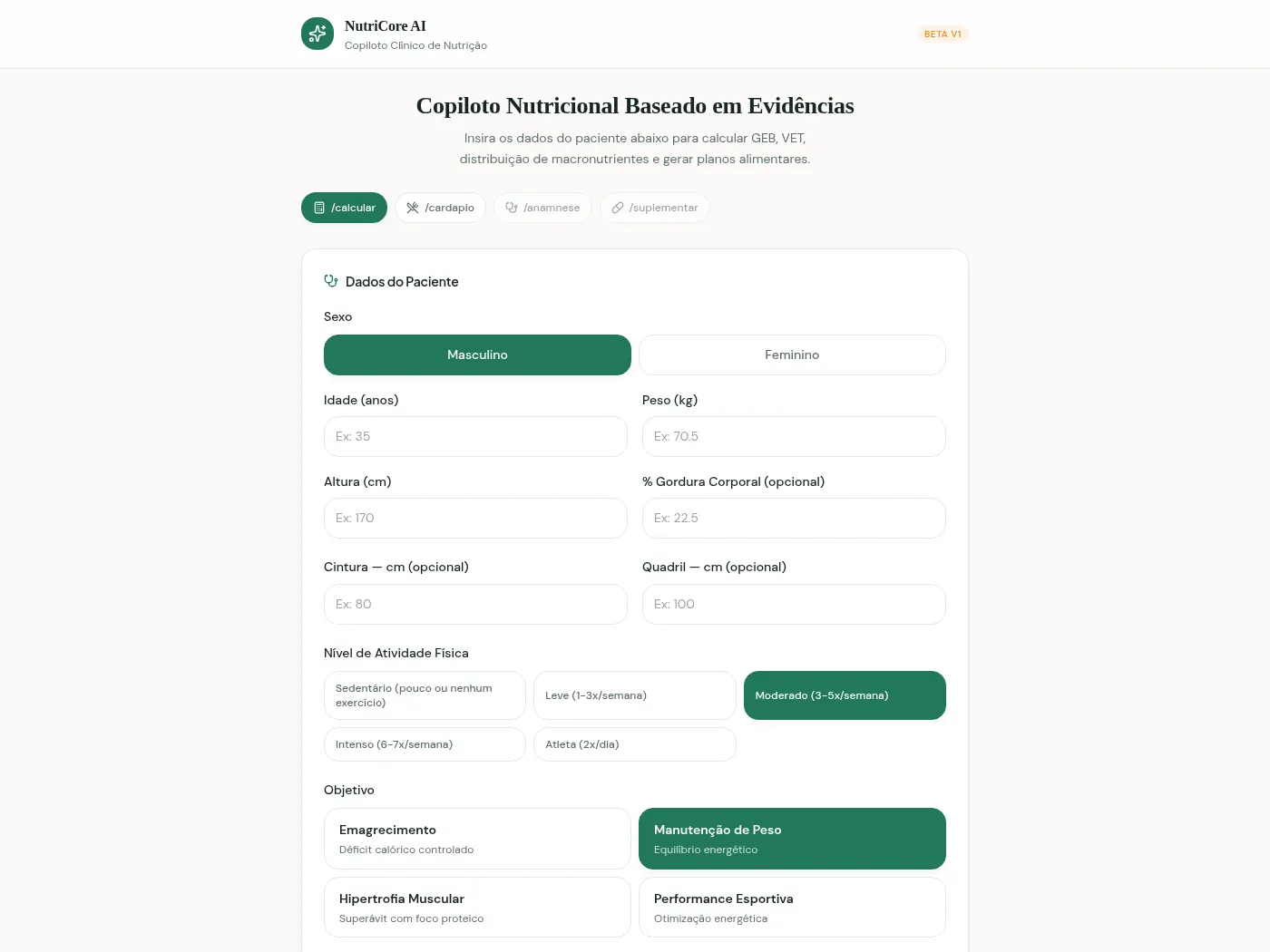 NutriCore AI Copilot