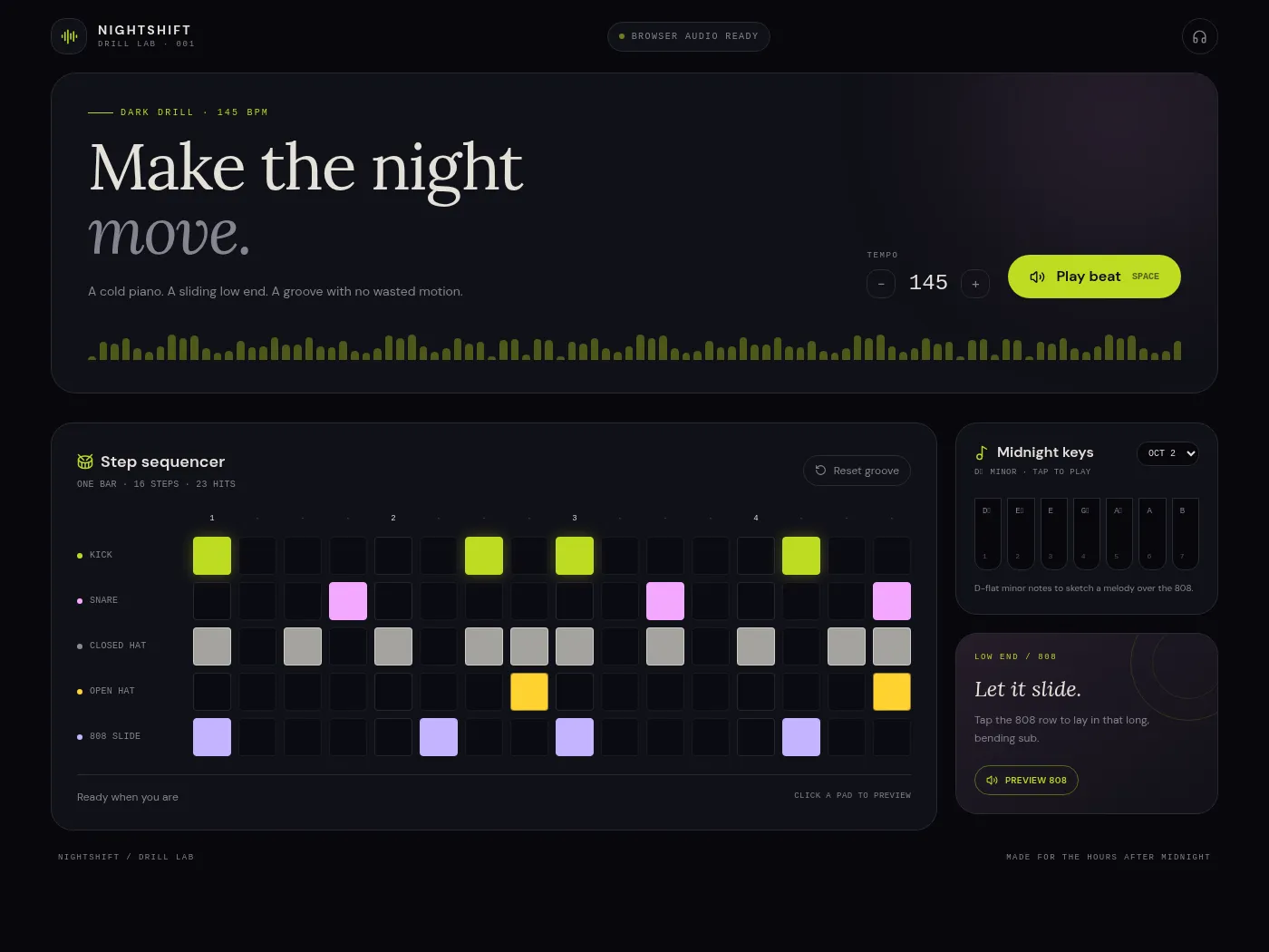 Dark Drill Beat Builder