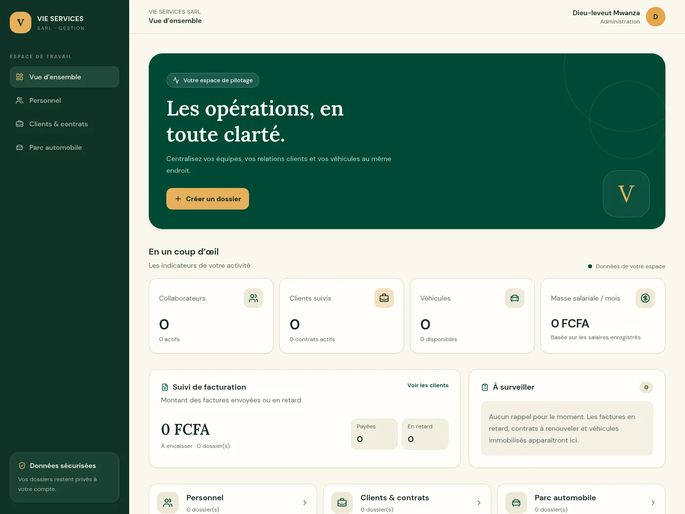 VIE Services Manager