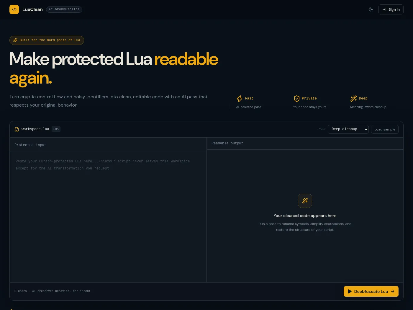 Luraph Deobfuscator AI
