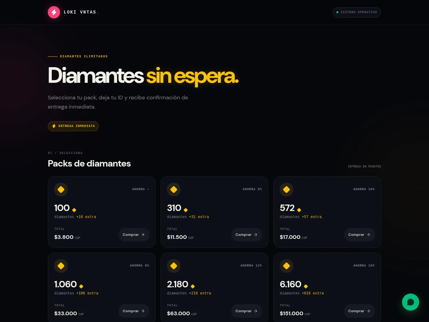 Loki Vntas Recarga