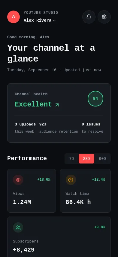 YouTube Studio Editor