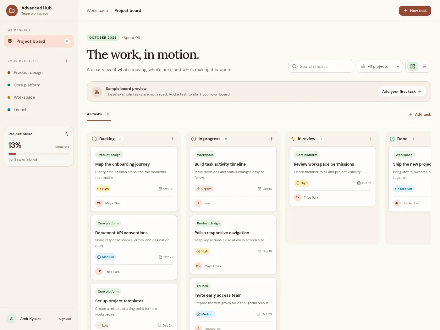 Advanced Project Hub